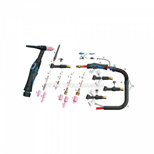 Total Tools AIR COOLED PRO-GRIP ® TIG WELDING TORCH - Total Tools Namibia